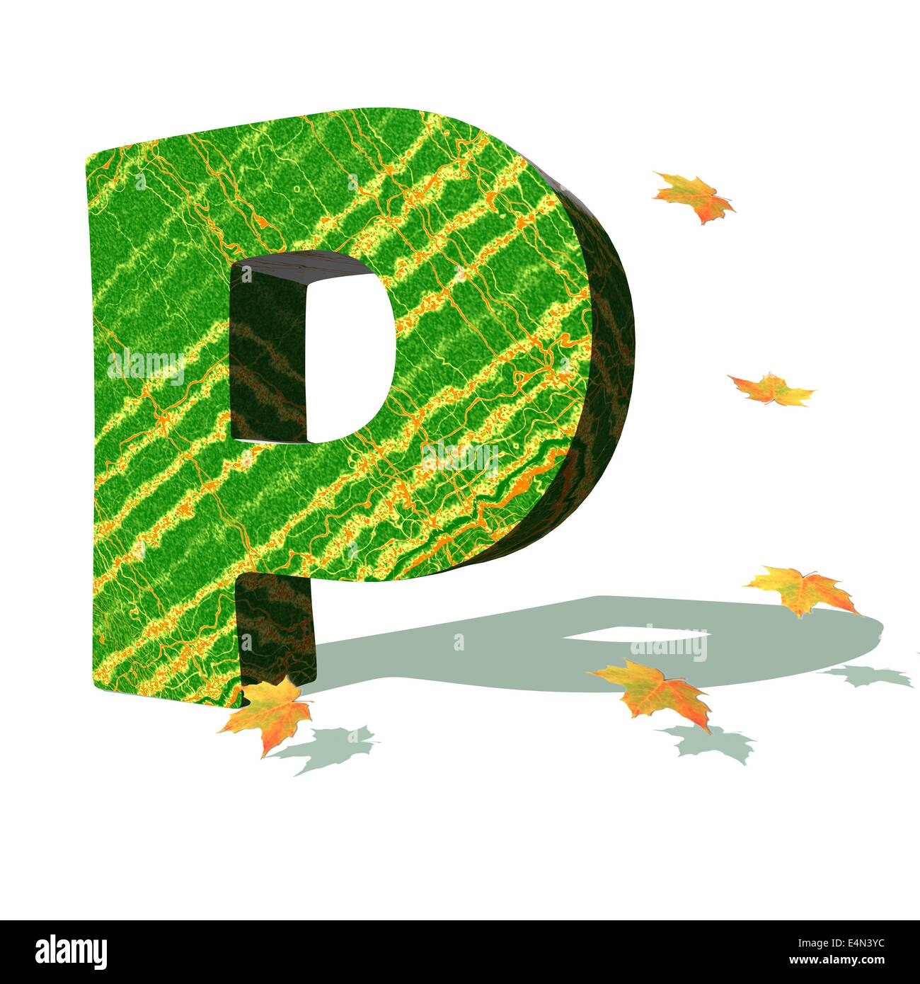 Letter p leaves hi-res stock photography and images - Alamy