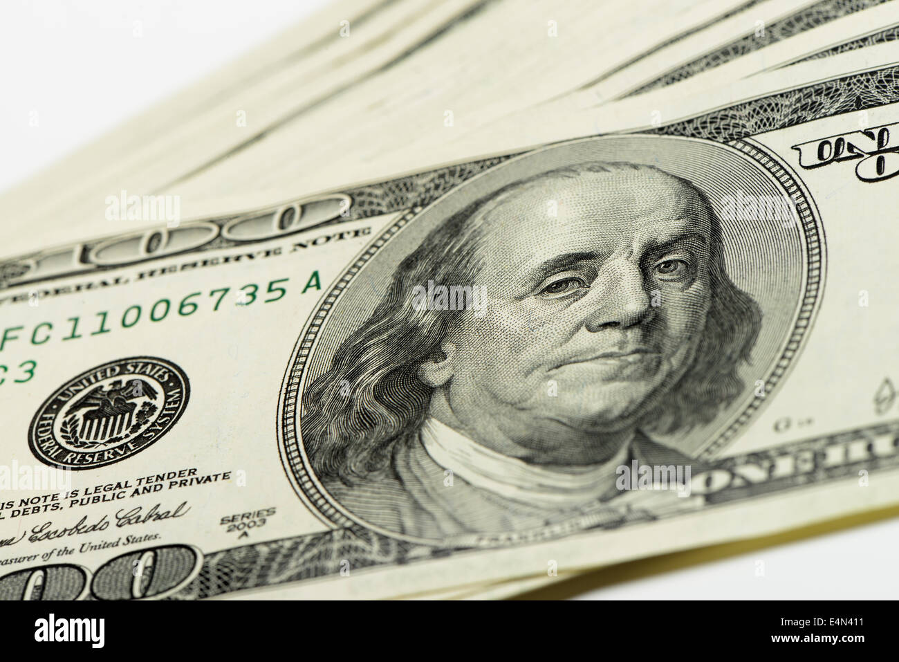 pack of dollars Stock Photo - Alamy