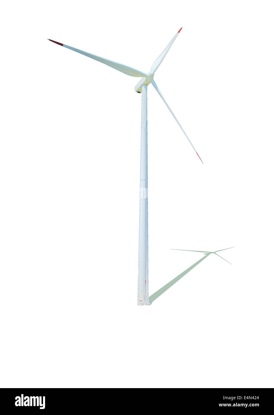 Illustration wind turbines in Cut Out Stock Images & Pictures - Alamy