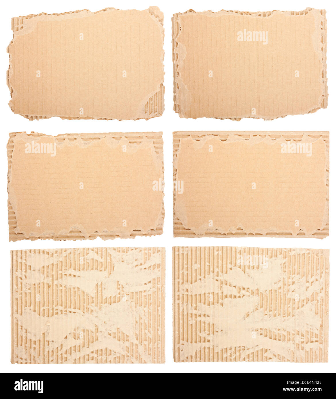 Collection of a aged cardboard Stock Photo - Alamy