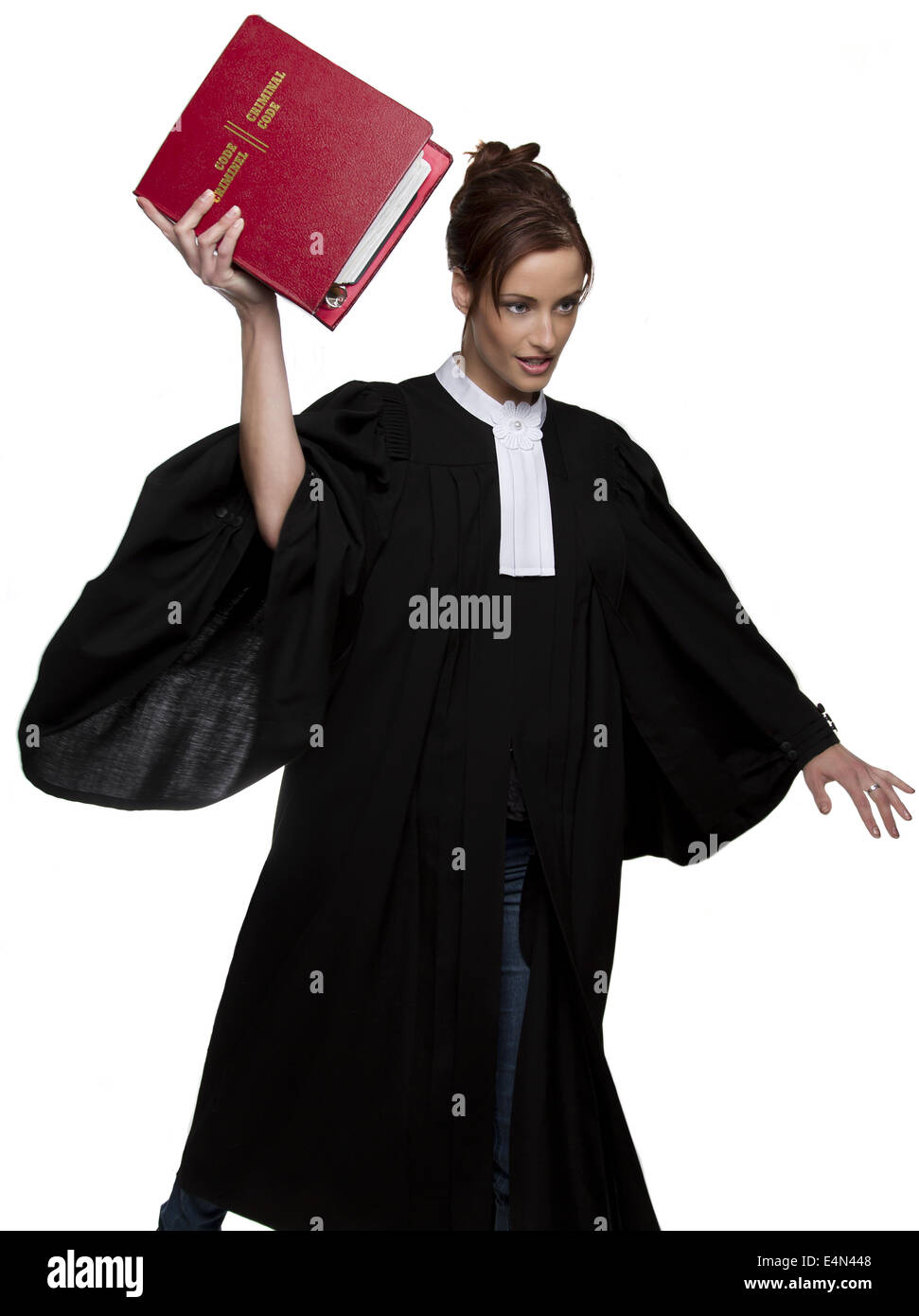 Throwing the book Stock Photo - Alamy