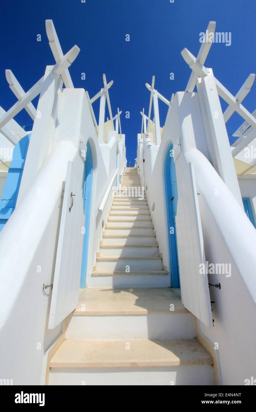 Santorini greece stairs hi-res stock photography and images - Alamy