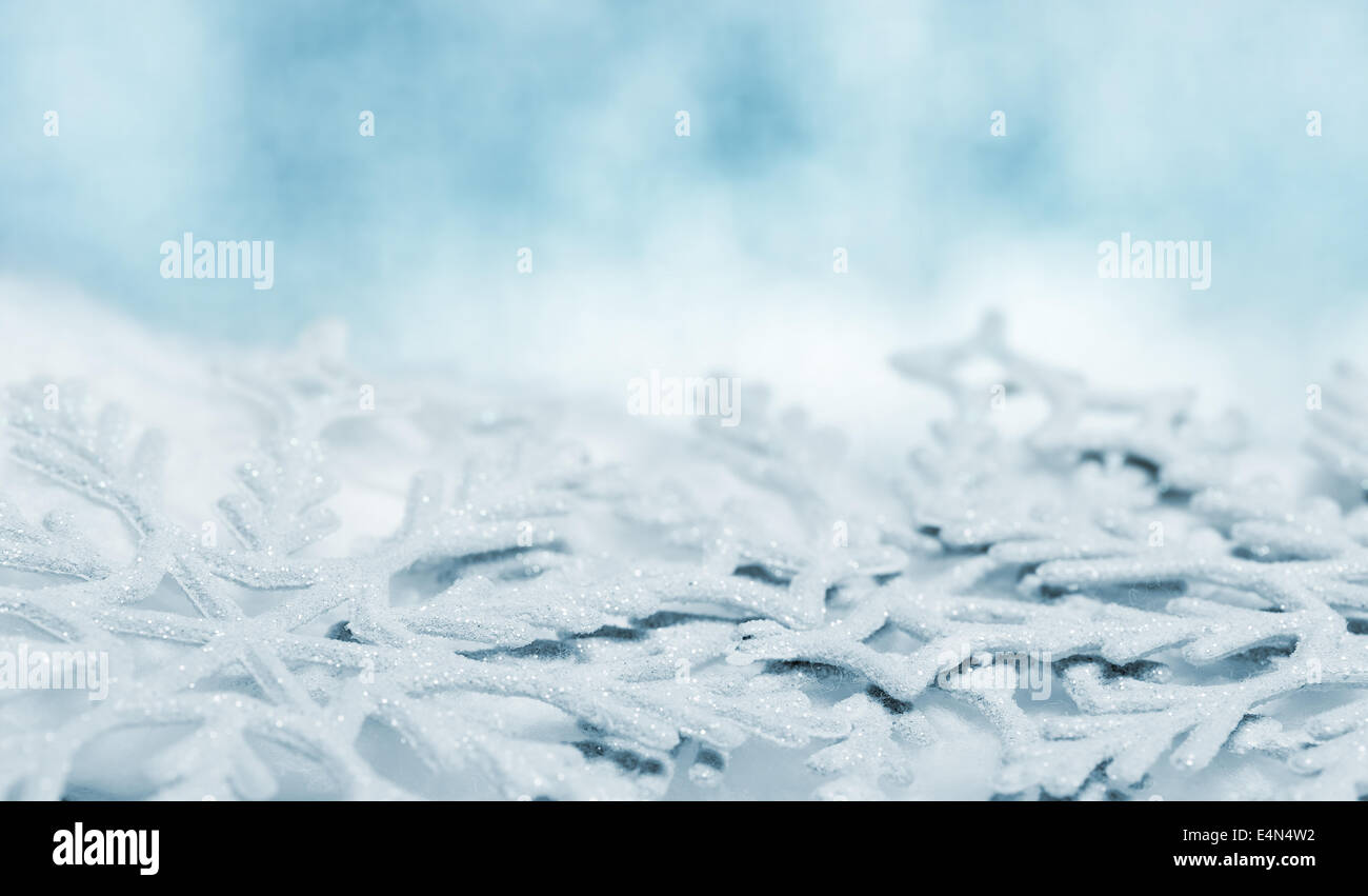 Closeup illuminated blue snowflake hi-res stock photography and images ...
