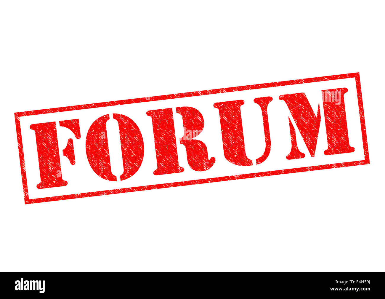 FORUM red Rubber Stamp over a white background Stock Photo - Alamy