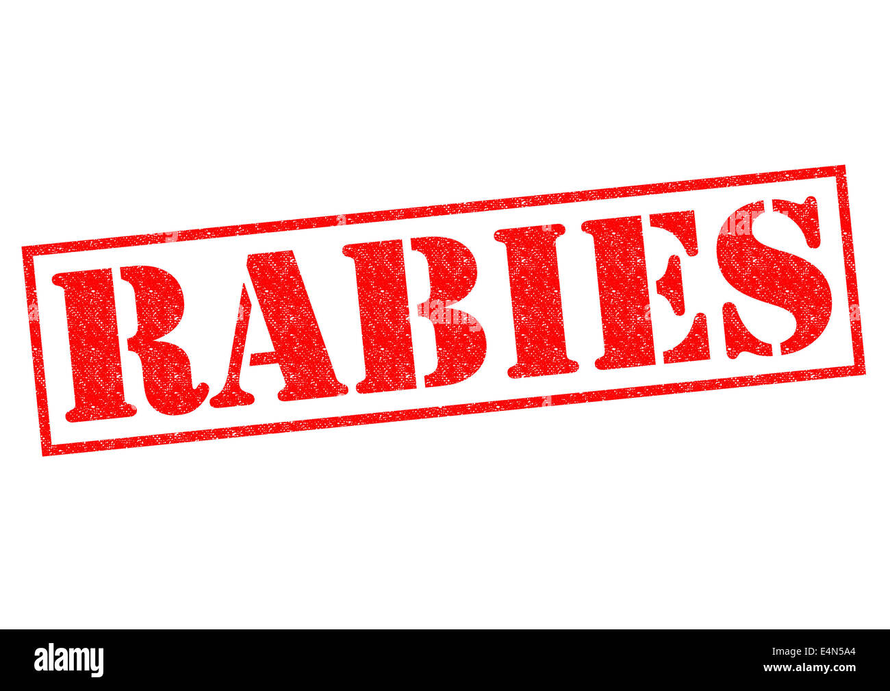 RABIES red Rubber Stamp over a white background Stock Photo - Alamy