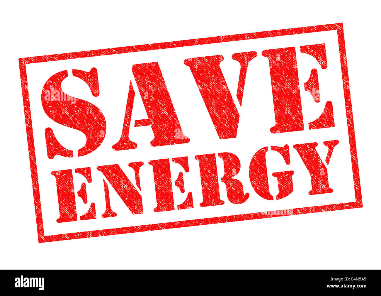 SAVE ENERGY red Rubber Stamp over a white background Stock Photo - Alamy