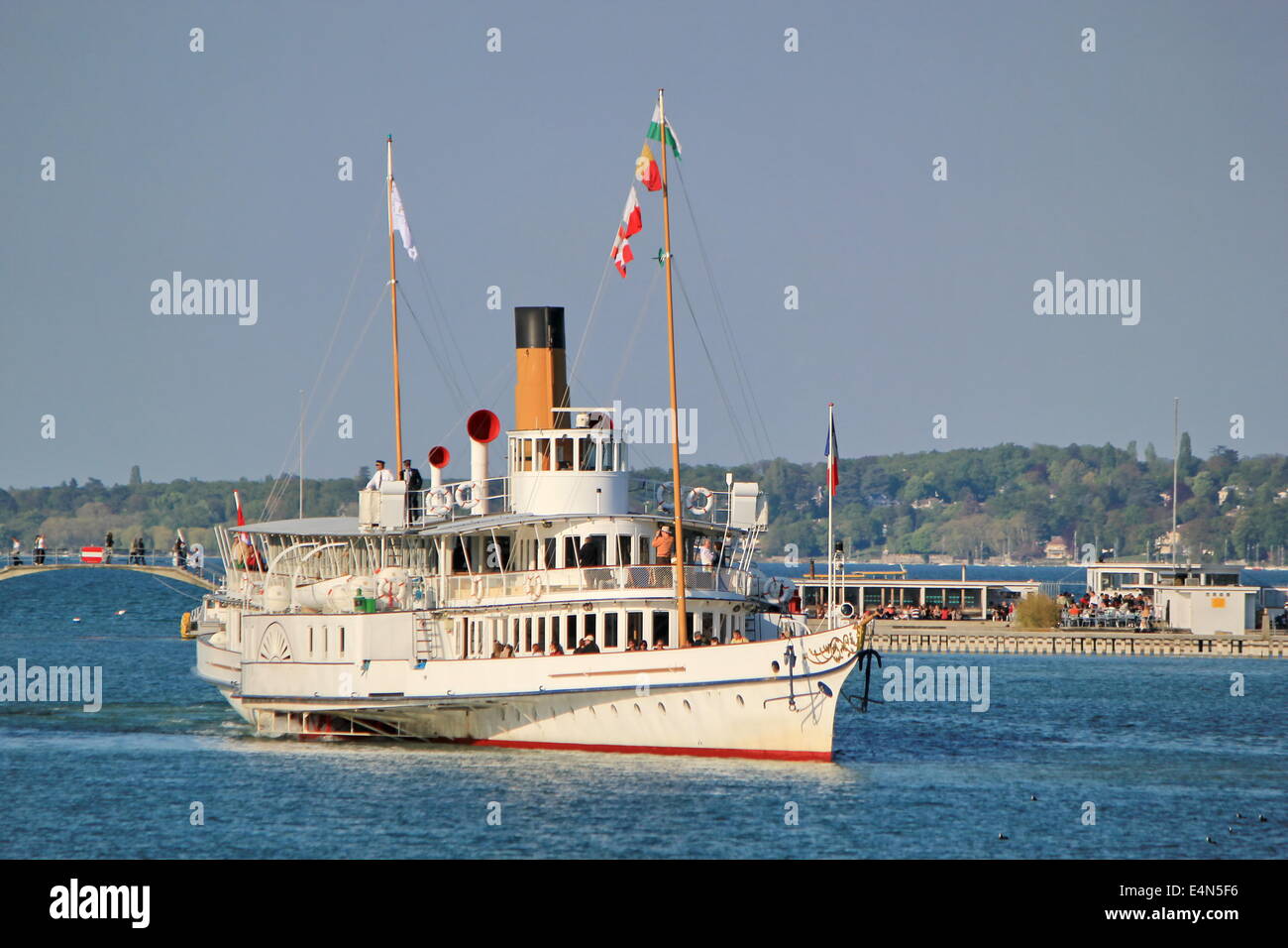 Old steamboat, Geneva, Switzerland Stock Photo - Alamy