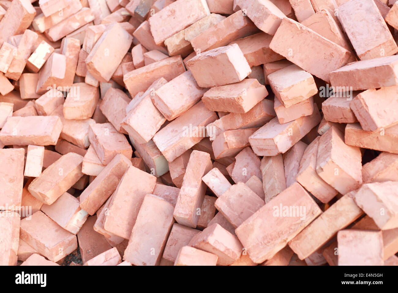 heap of red brick Stock Photo - Alamy