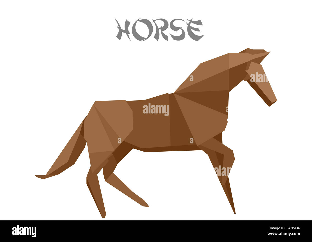 Horse origami hi-res stock photography and images - Alamy