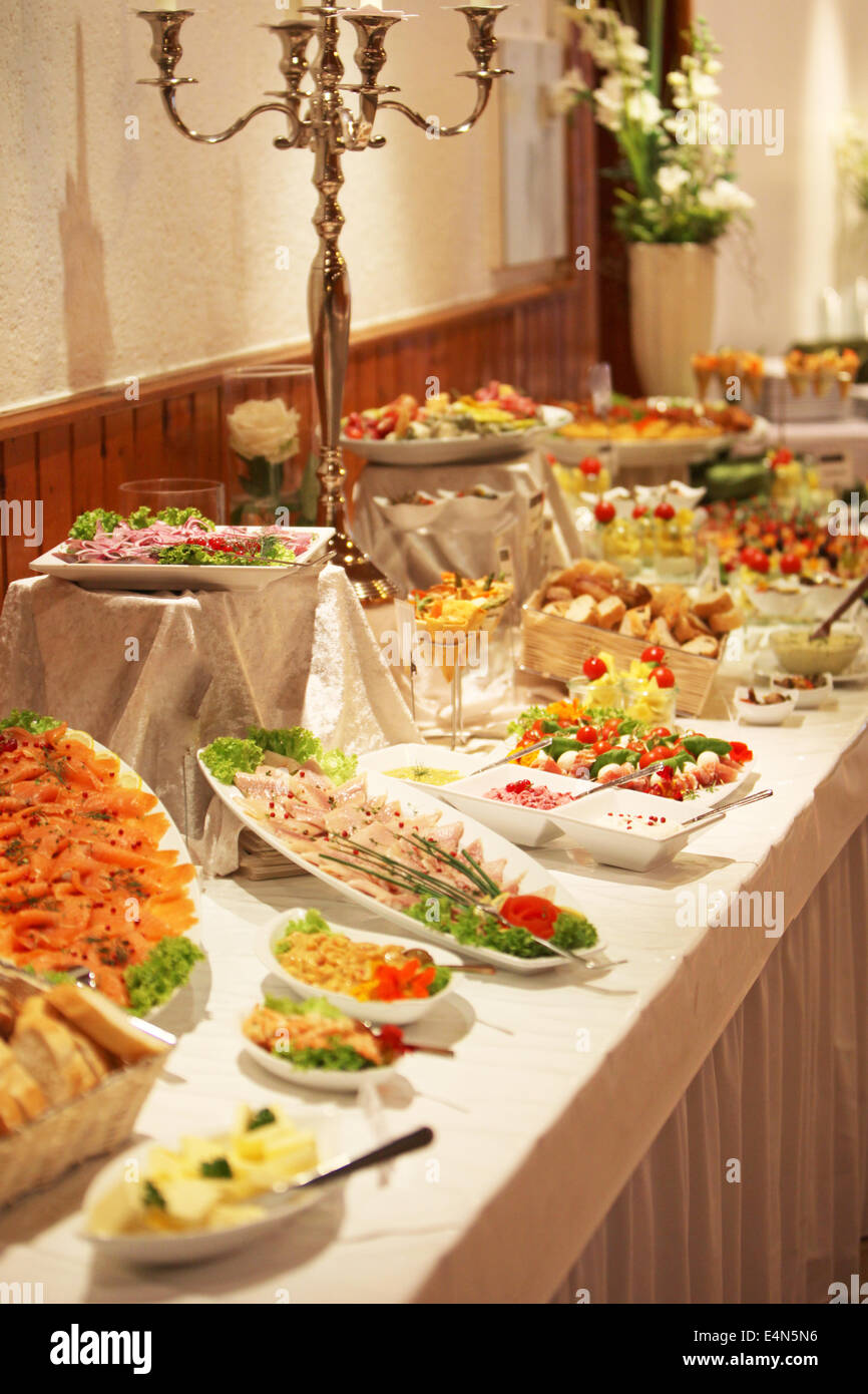 Cold buffet display Stock Photo - Alamy