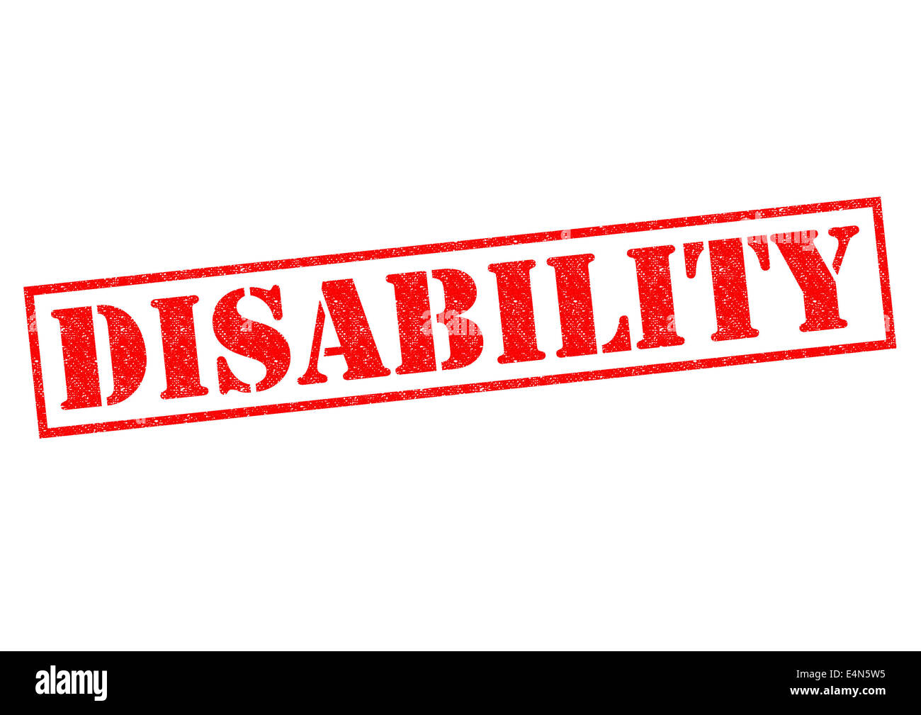 DISABILITY red Rubber Stamp over a white background Stock Photo - Alamy