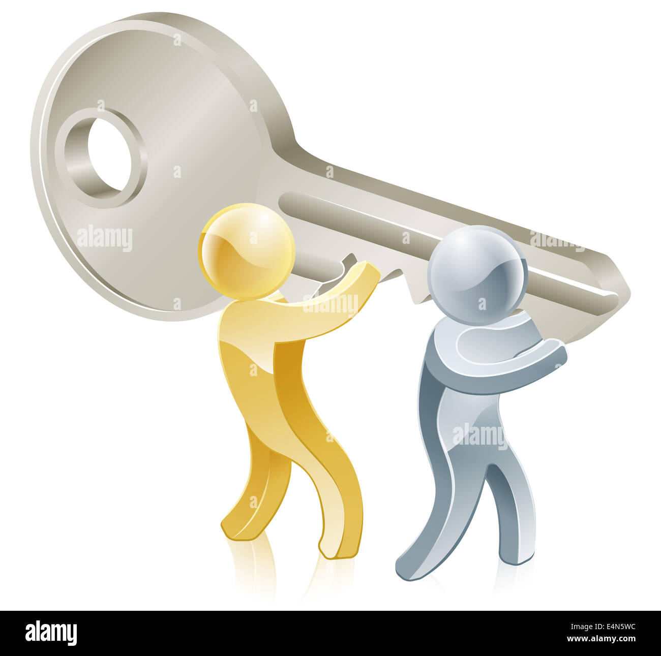 Cartoon illustration key hi-res stock photography and images - Alamy