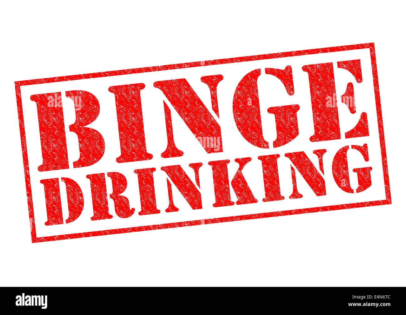 BINGE DRINKING red Rubber Stamp over a white background Stock Photo - Alamy