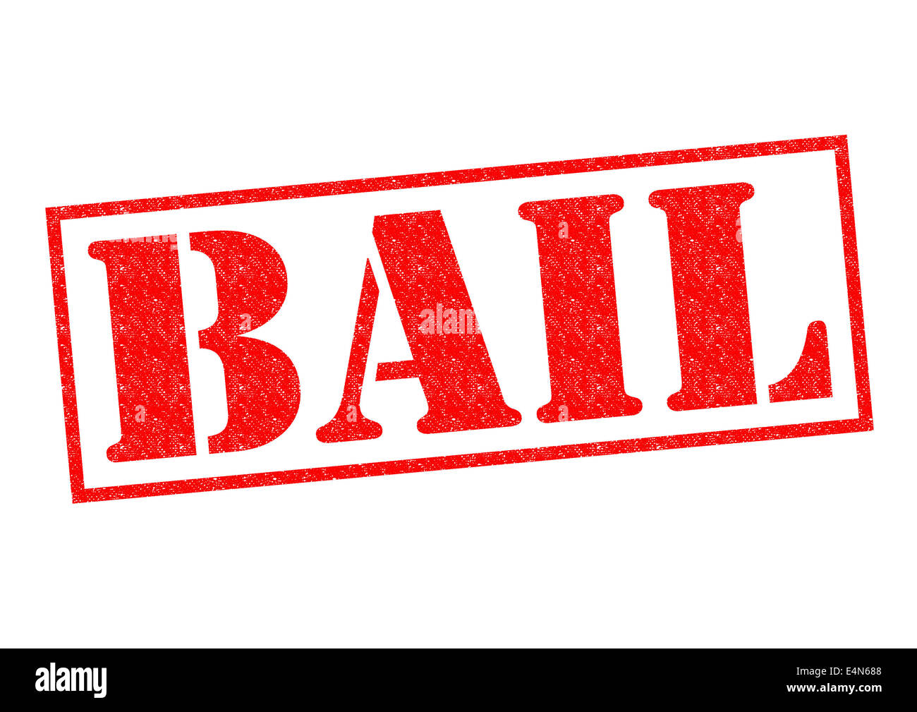BAIL red Rubber Stamp over a white background Stock Photo - Alamy