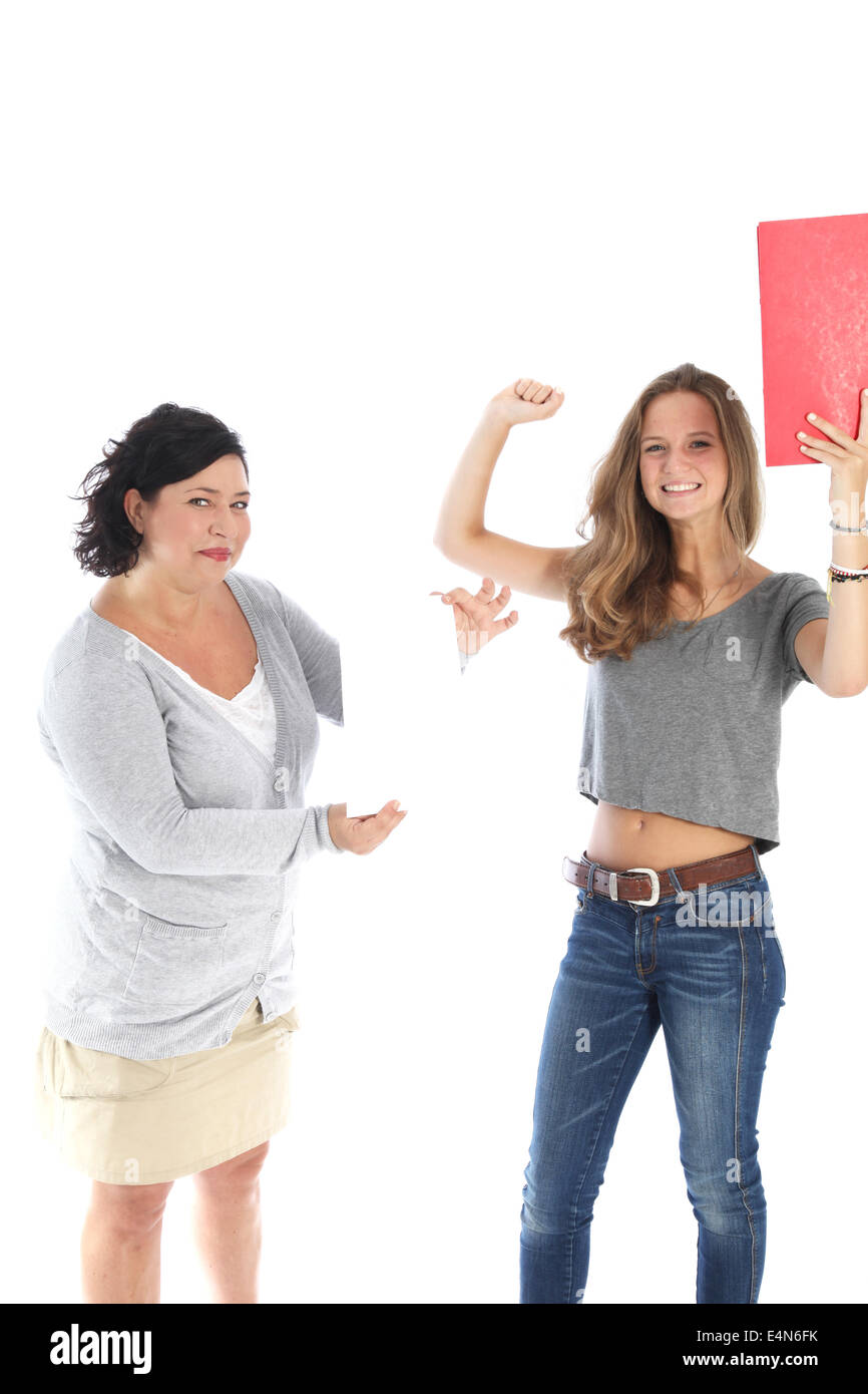 Student reacting in jubilation to results Stock Photo - Alamy