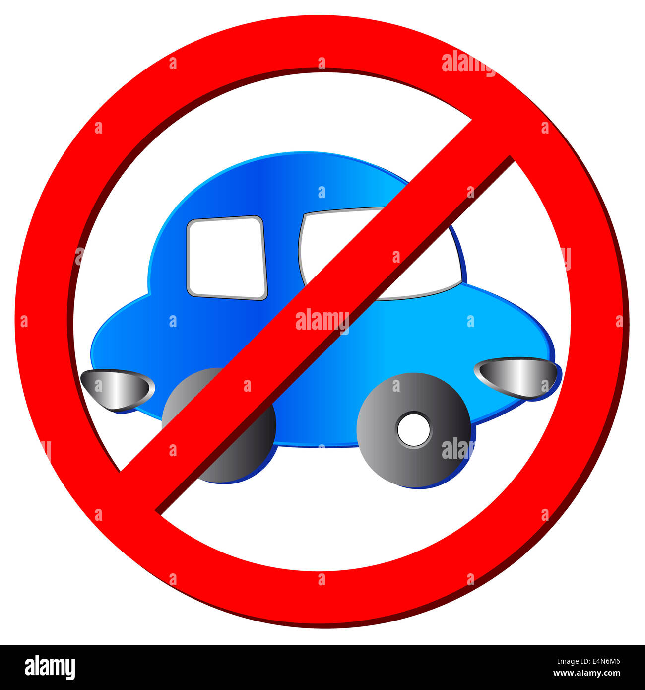 No car sign Stock Photo - Alamy