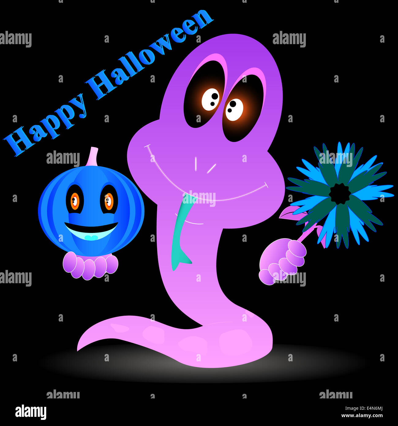 Abstract Snake in a Halloween Stock Photo - Alamy