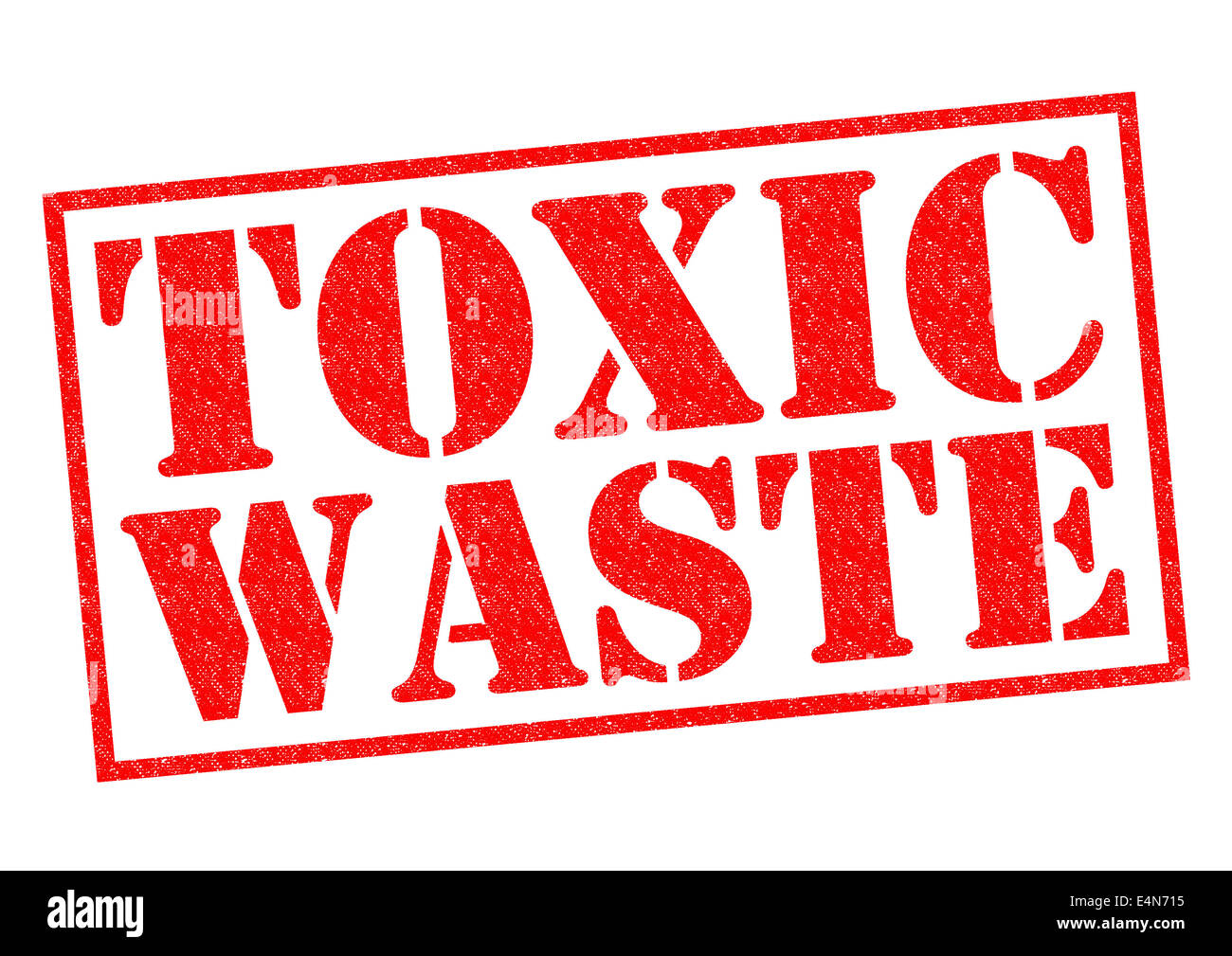 TOXIC WASTE red Rubber Stamp over a white background Stock Photo - Alamy