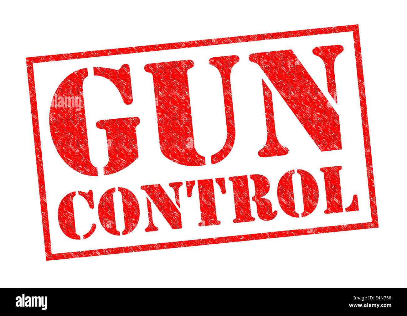 GUN CONTROL red Rubber Stamp over a white background Stock Photo - Alamy