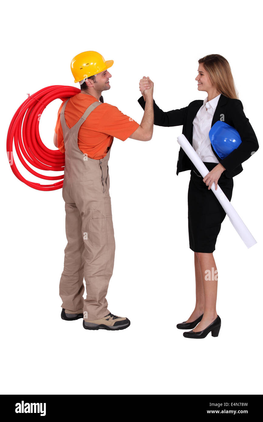 Flat red hand holding Cut Out Stock Images & Pictures - Alamy