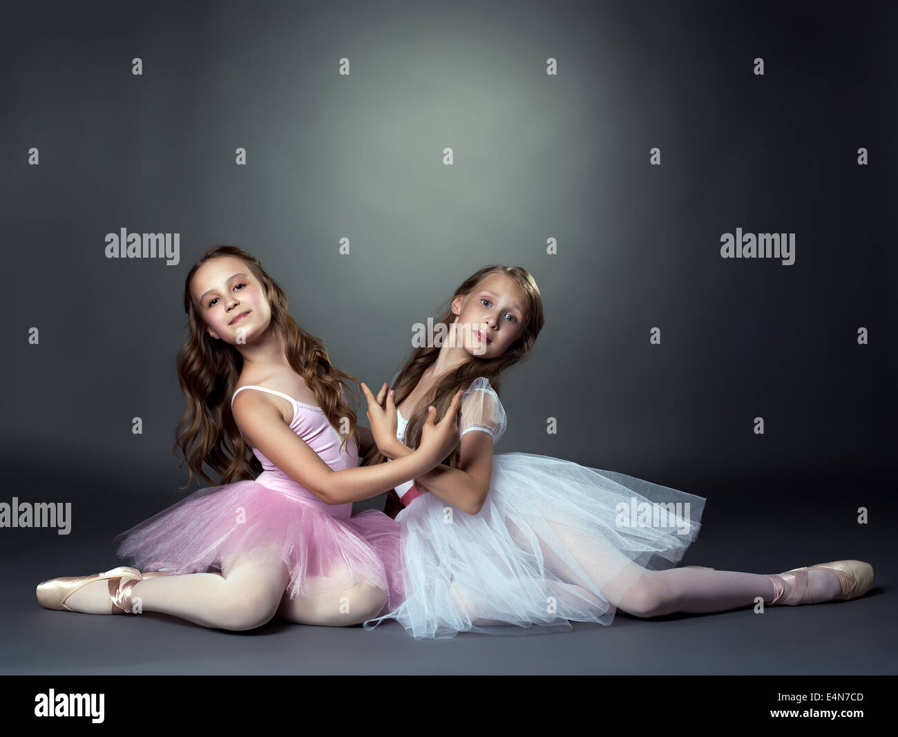 Studio shot of two graceful ballet dancers Stock Photo - Alamy