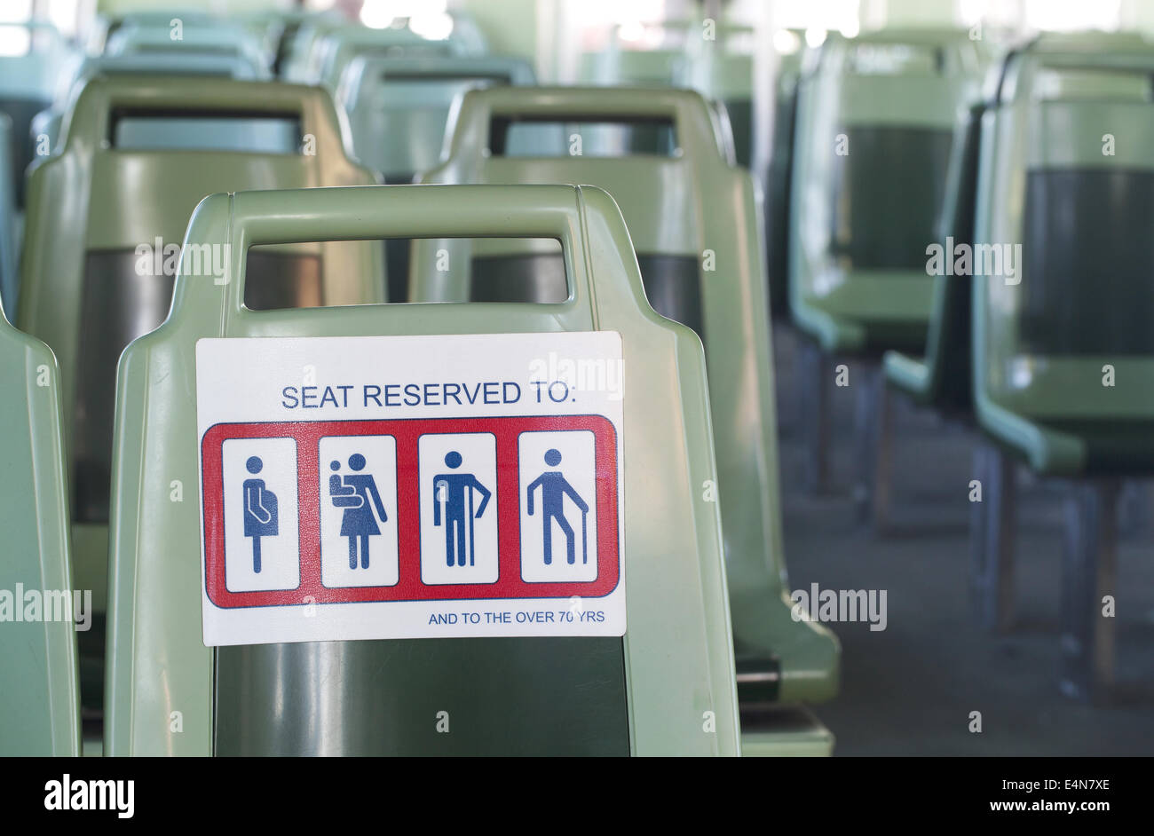 Reserved seating hi-res stock photography and images - Alamy