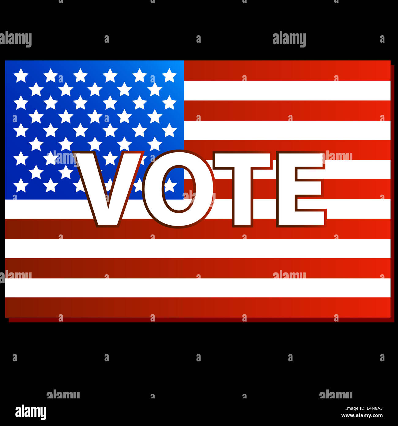 Patriotic Voting Poster Stock Photo - Alamy