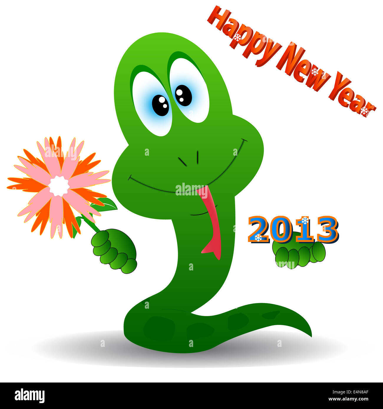Symbol of happy new year Stock Photo - Alamy