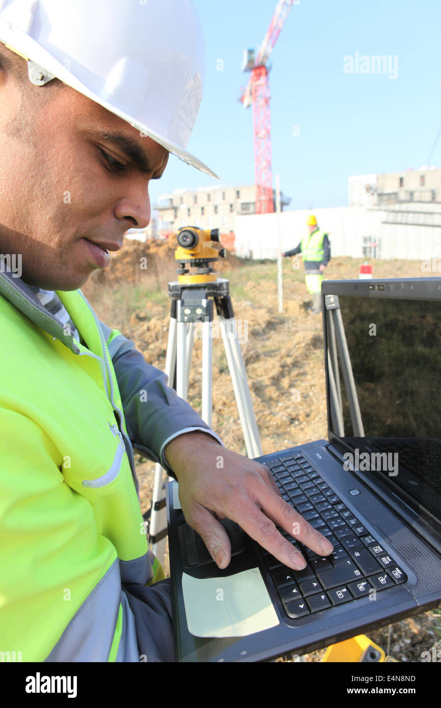 Civil engineer design laptop hi-res stock photography and images - Alamy