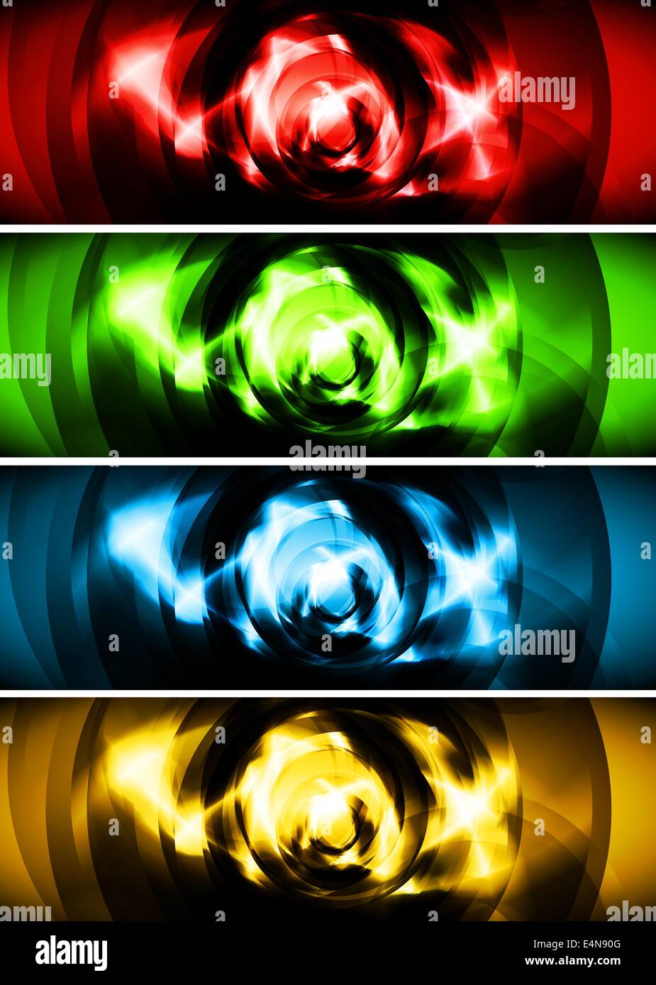 Set of colorful banners Stock Photo - Alamy