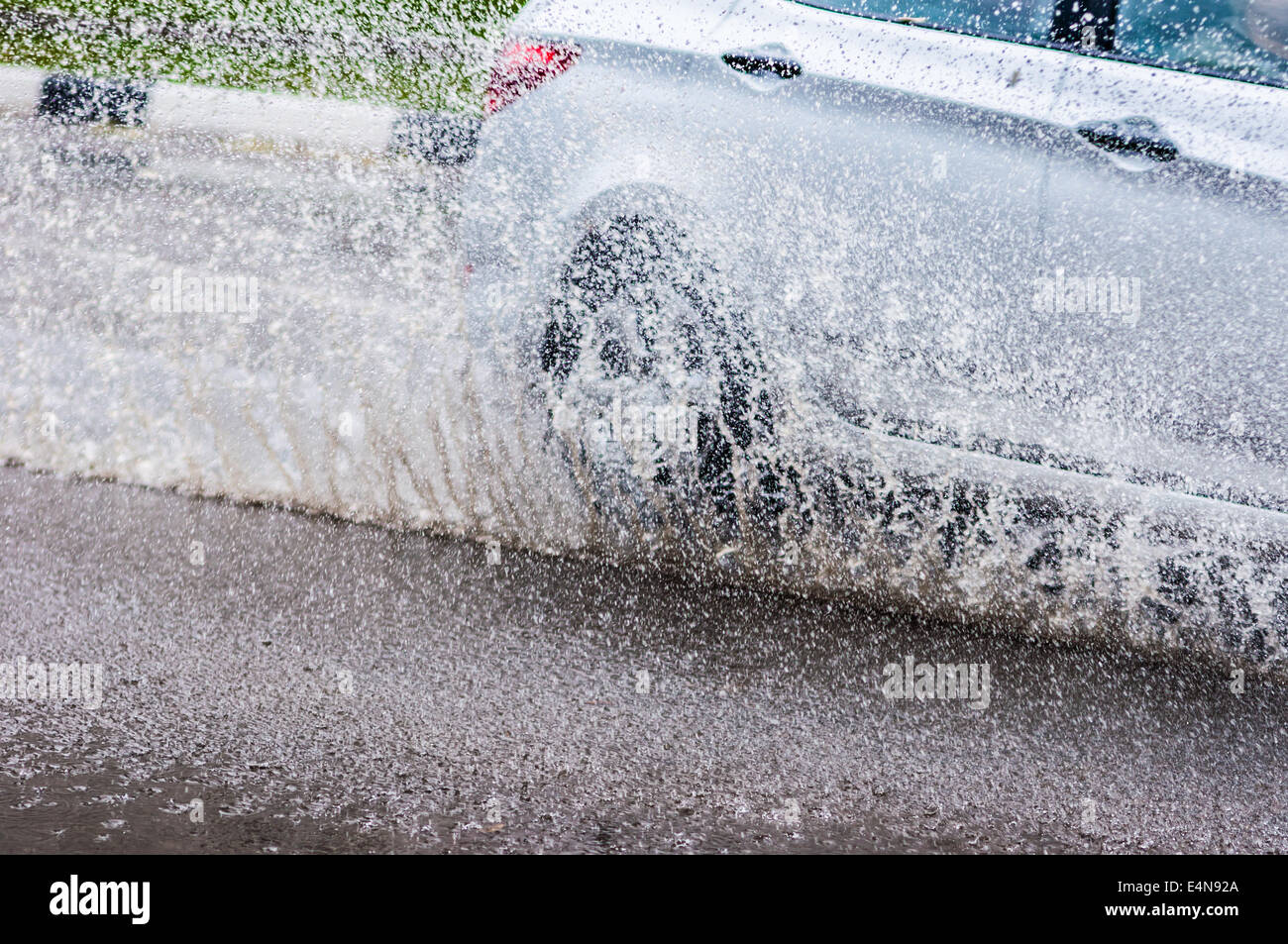 spray from the car Stock Photo - Alamy