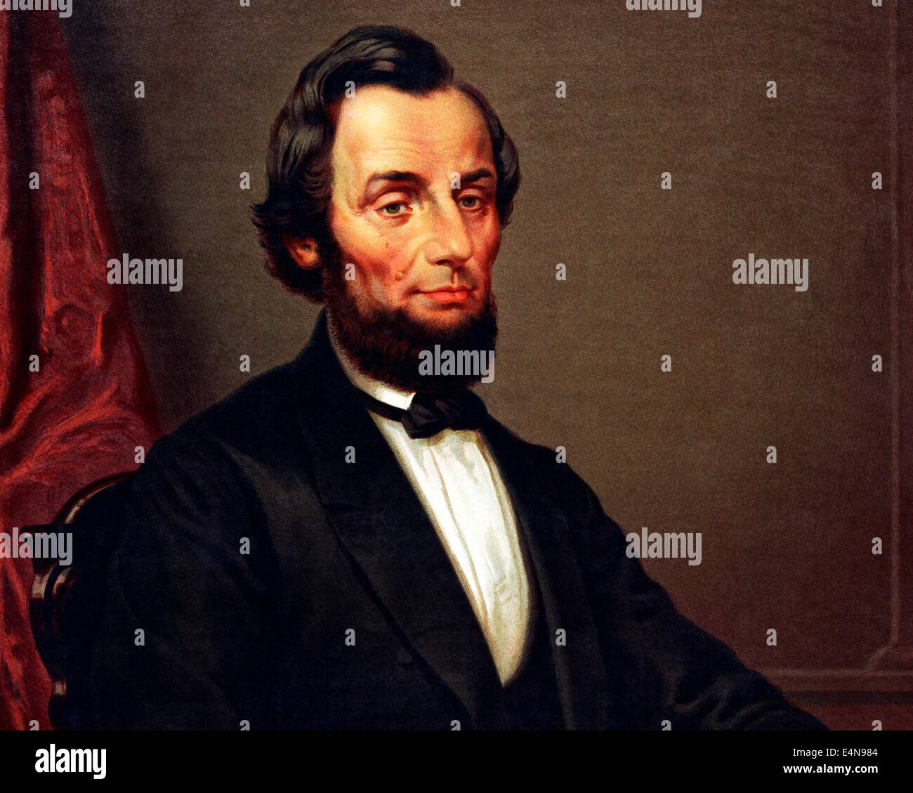 Vintage portrait of Abraham Lincoln Stock Photo - Alamy