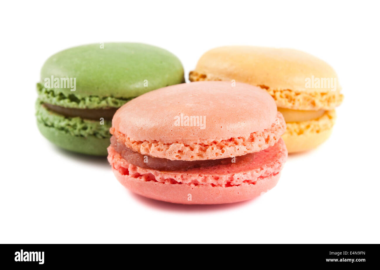 Three orange macaroon cookies hi-res stock photography and images - Alamy