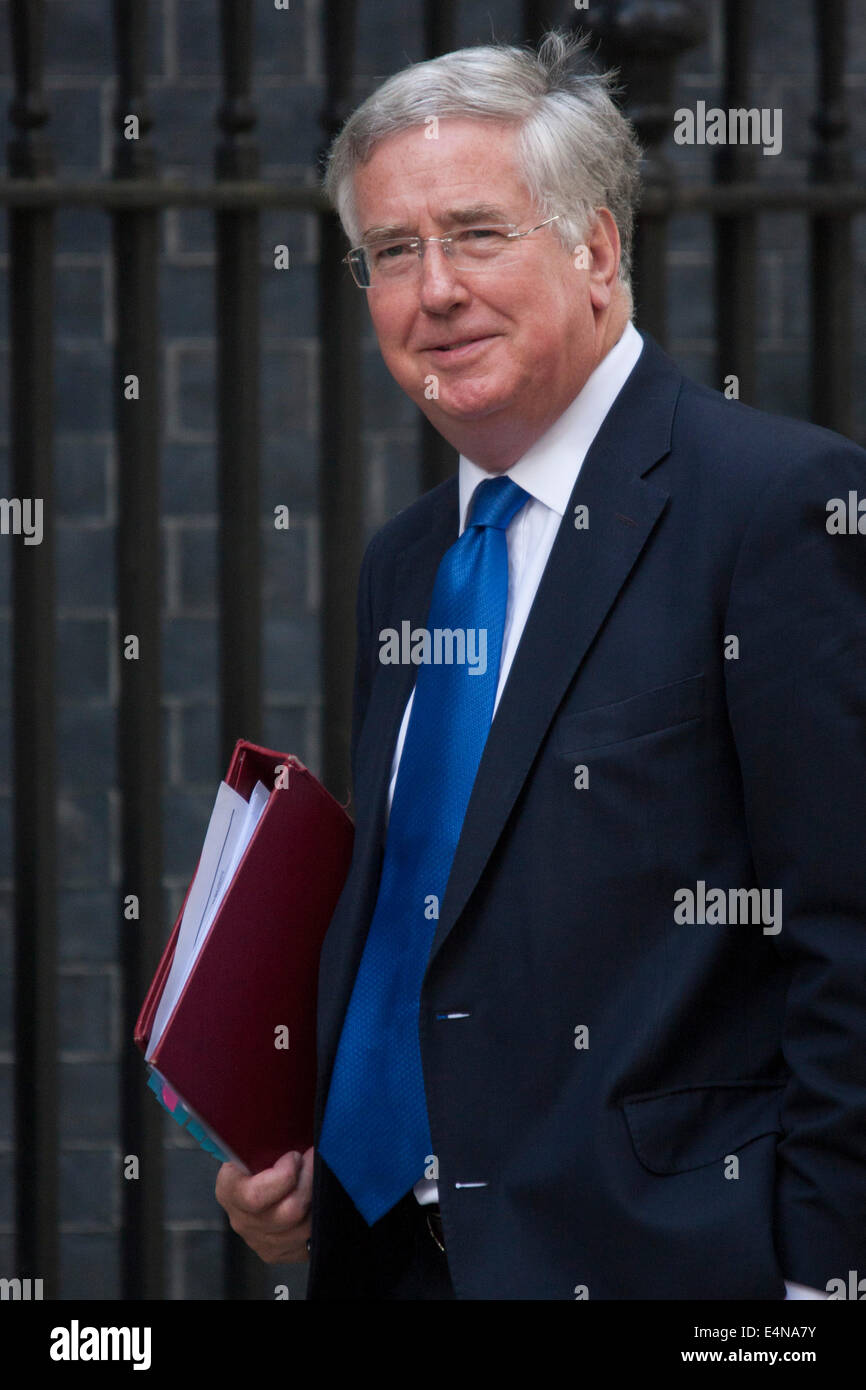 Downing Street, London July 15th 2014. New Defence Secretary Michael ...