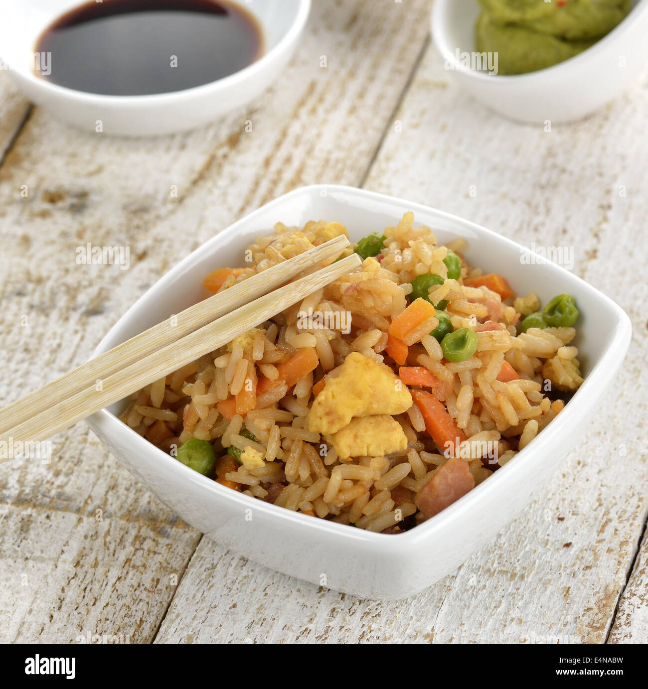 Rice With Chicken And Vegetables Stock Photo - Alamy