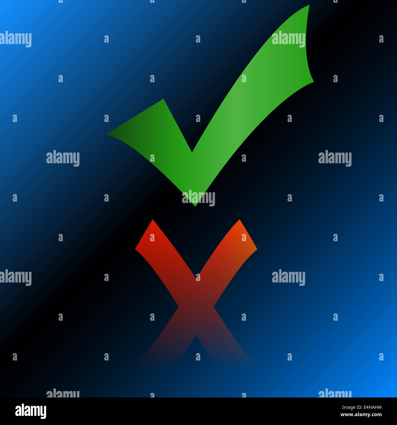 Yes and no Stock Photo - Alamy