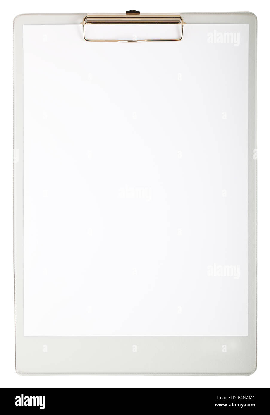 Grey clipboard and paper Stock Photo - Alamy