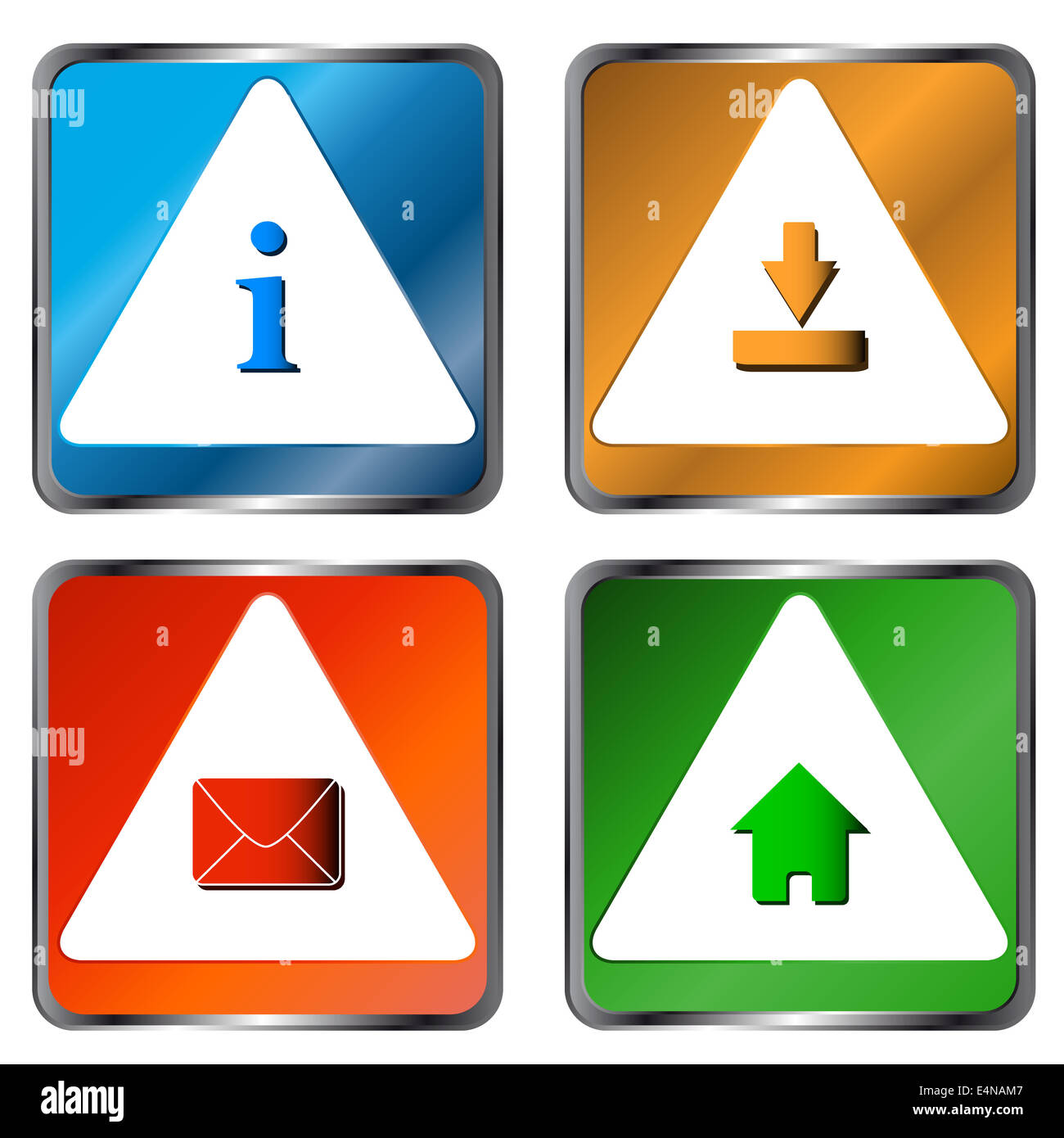 Four web icons Stock Photo - Alamy