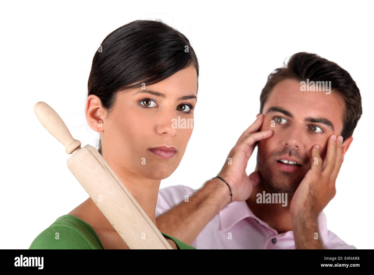 Angry chef rolling pin hi-res stock photography and images - Alamy