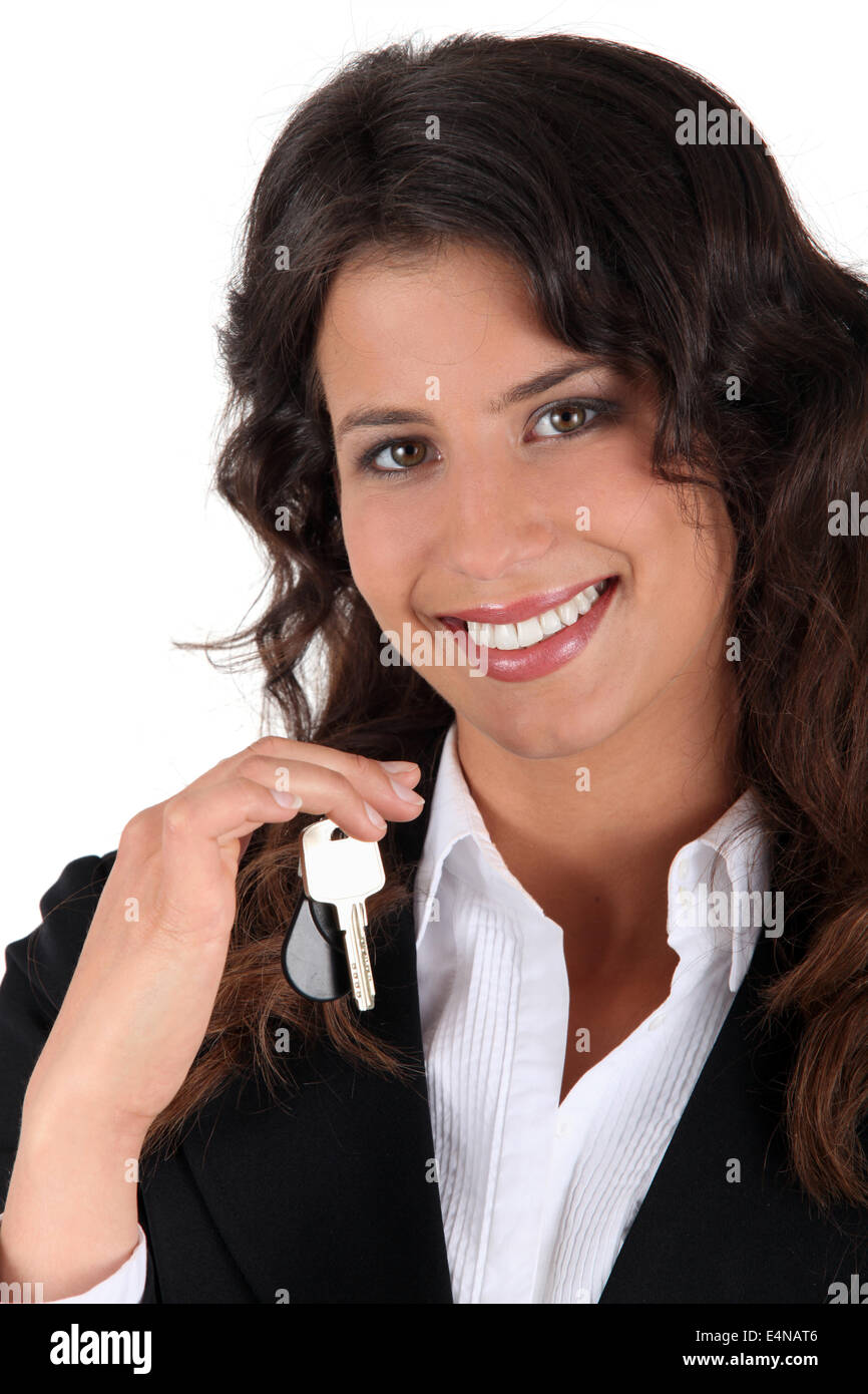 Woman set of keys Stock Photo - Alamy