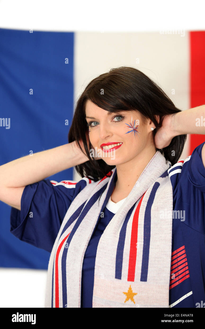 A French football supporter Stock Photo - Alamy