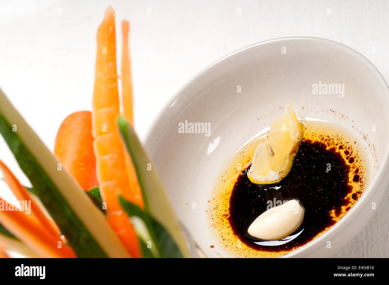 fresh pinzimonio snack appetizer Stock Photo - Alamy