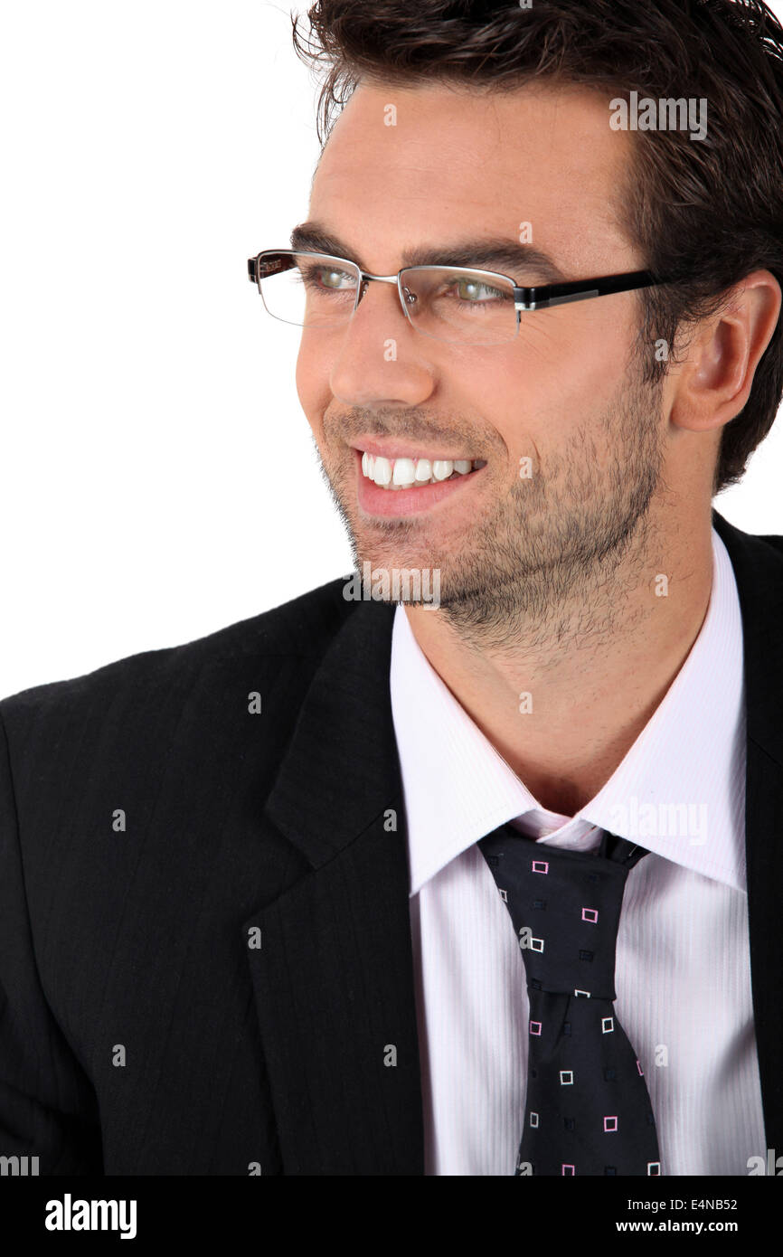 Businessman wearing glasses Stock Photo - Alamy Businessman wearing glasses Stock Photo - Alamy