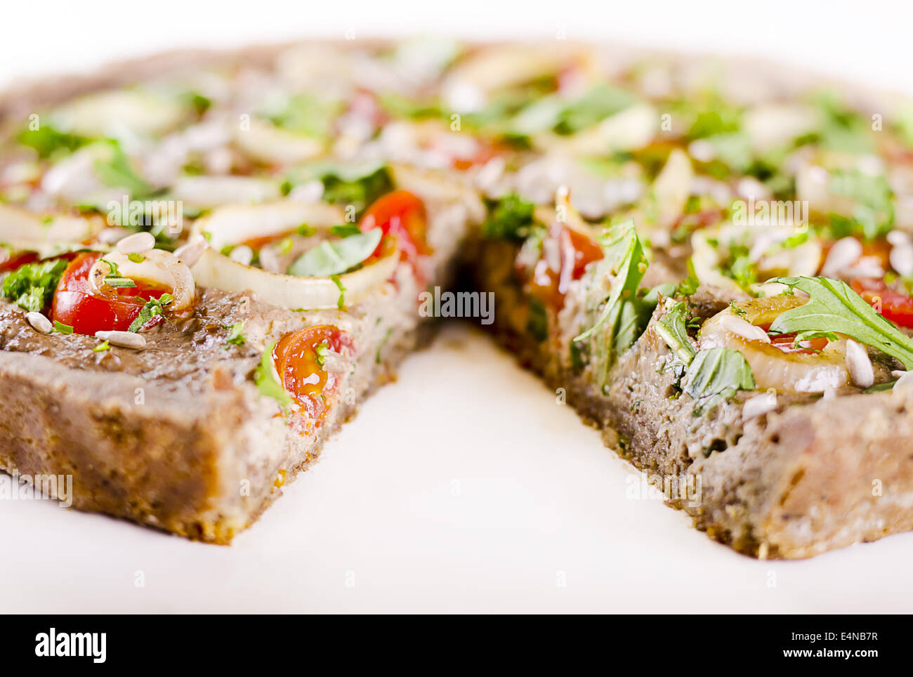 raw food quiche Stock Photo - Alamy
