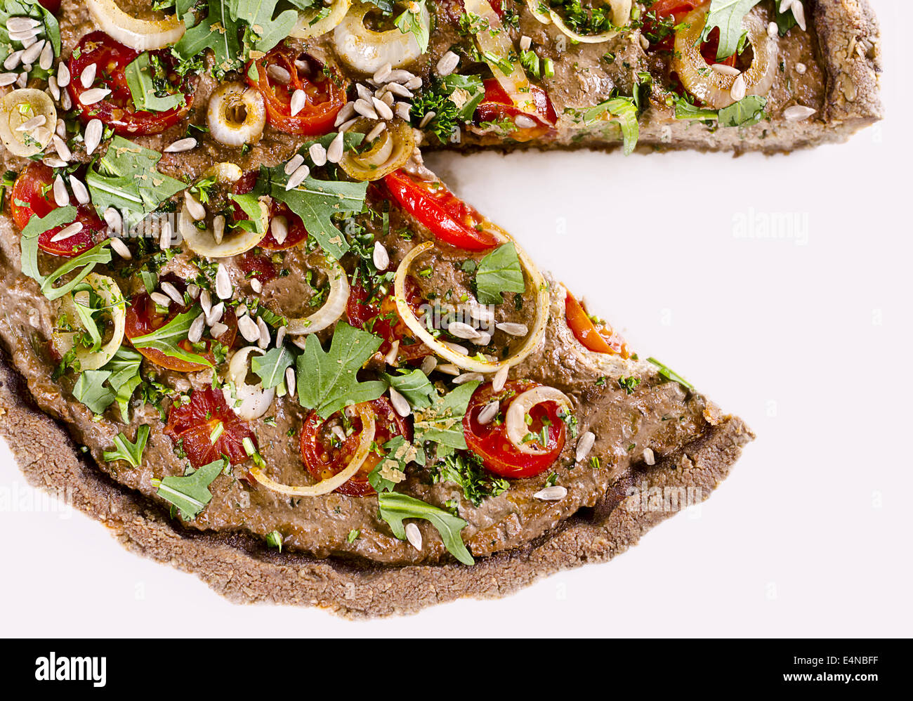 raw food quiche Stock Photo - Alamy