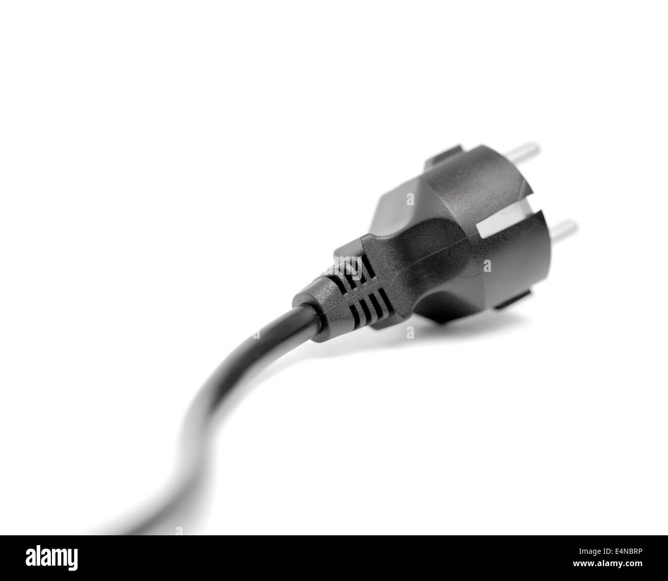 black electric plug isolated Stock Photo - Alamy