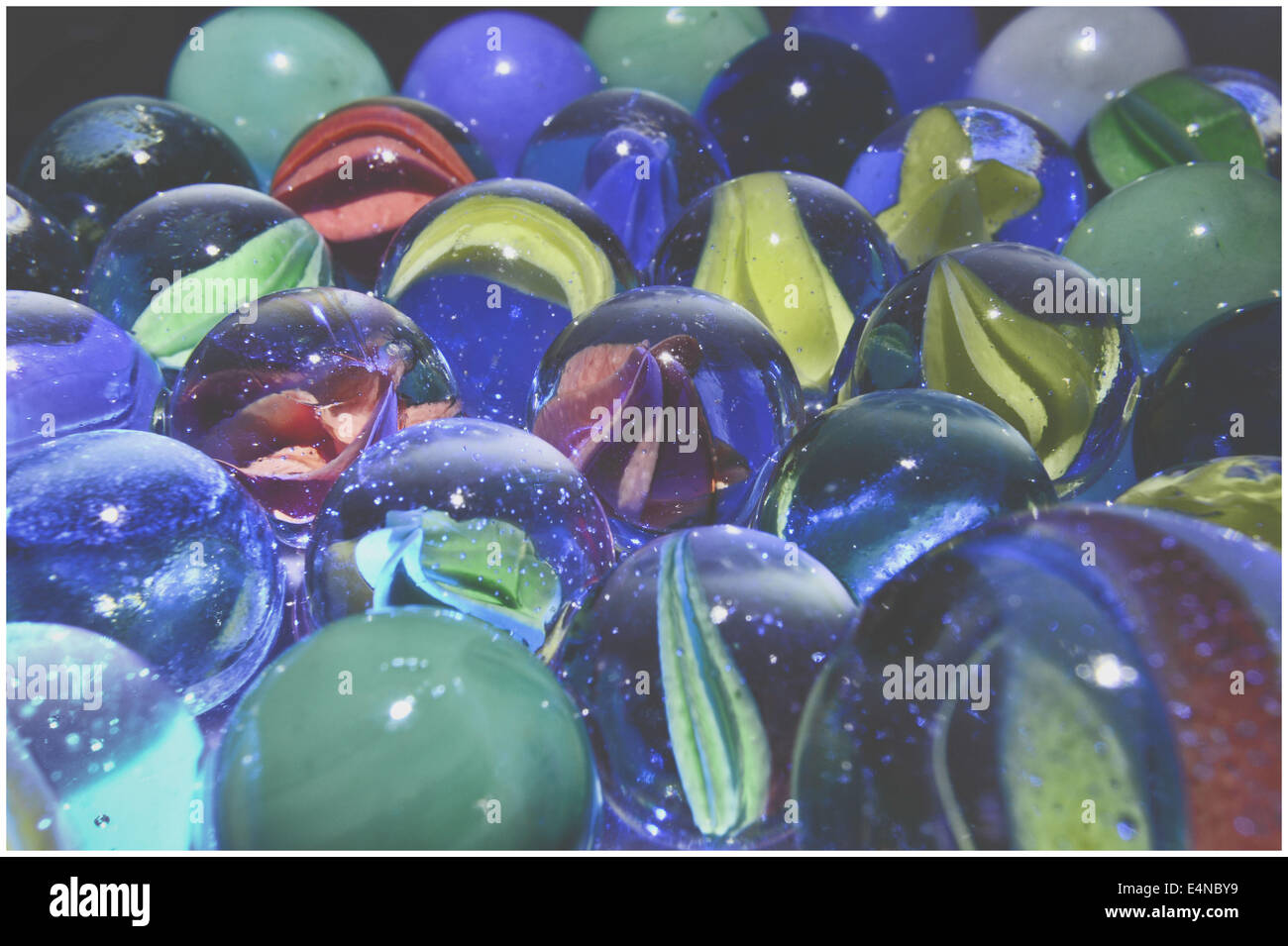 colored marbles with different lighting effects Stock Photo - Alamy