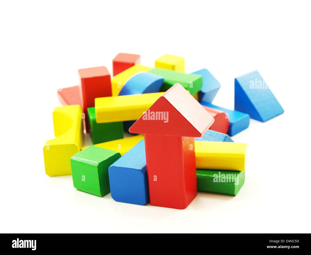Kids wooden bricks Cut Out Stock Images & Pictures - Alamy