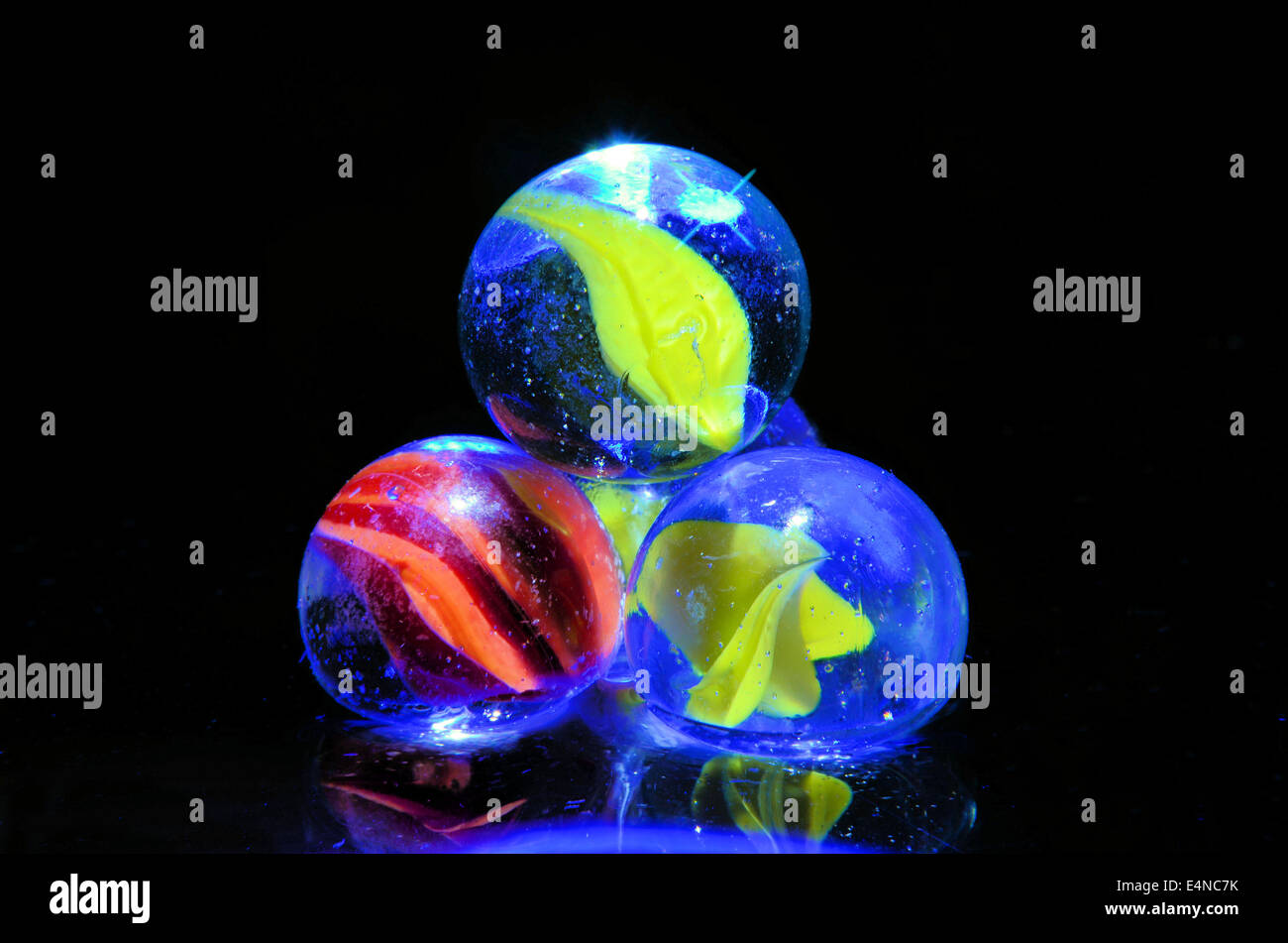 colored marbles with different lighting effects Stock Photo - Alamy