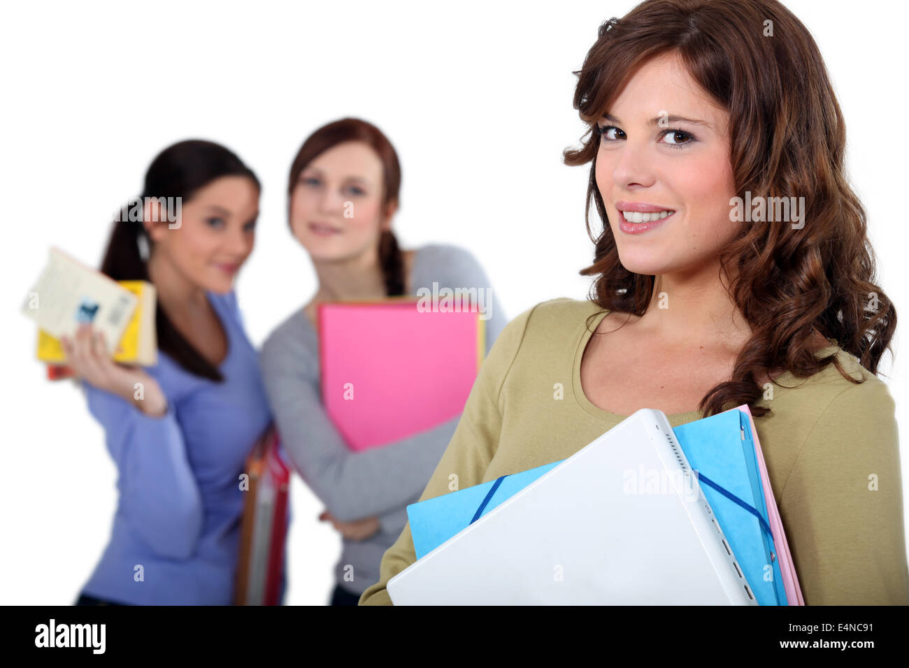 Three female students Stock Photo - Alamy